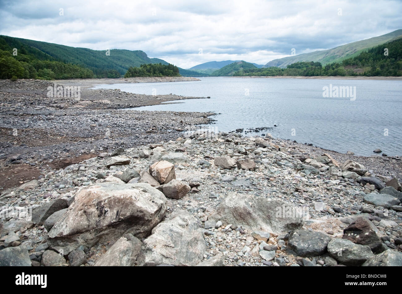 Low water level at Thirlmere Reservoir - early July 2010 - The Lake ...