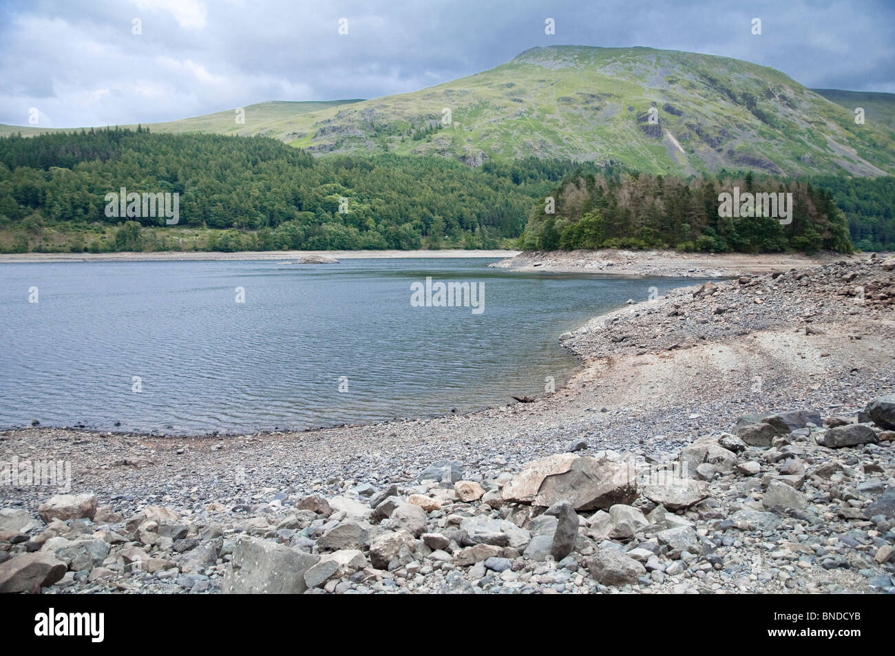 Low water level at Thirlmere Reservoir - early July 2010 - The Lake ...