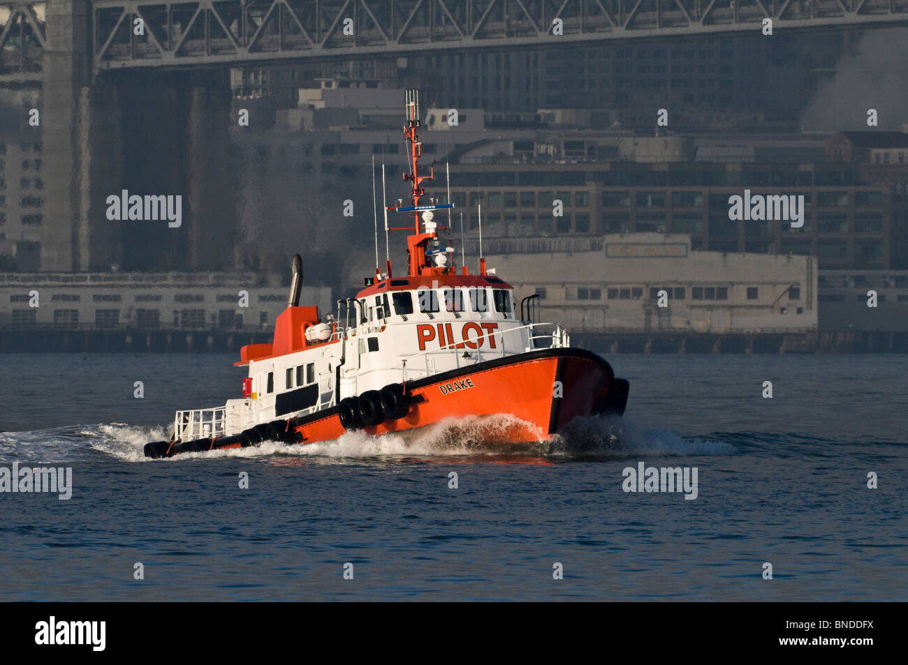 Pilot Boat Drake in the San Francisco Bay Stock Photo - Alamy
