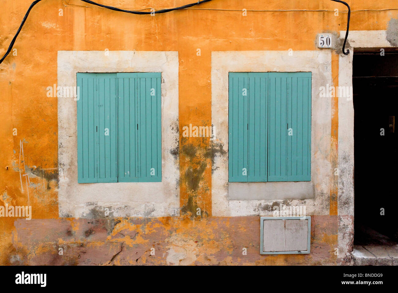 Turquoise windows hi-res stock photography and images - Alamy