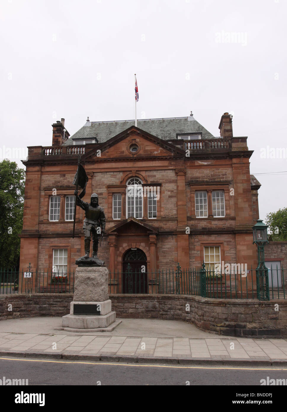 Victoria Halls and Flodden Memorial Selkirk Scotland June 2010 Stock ...