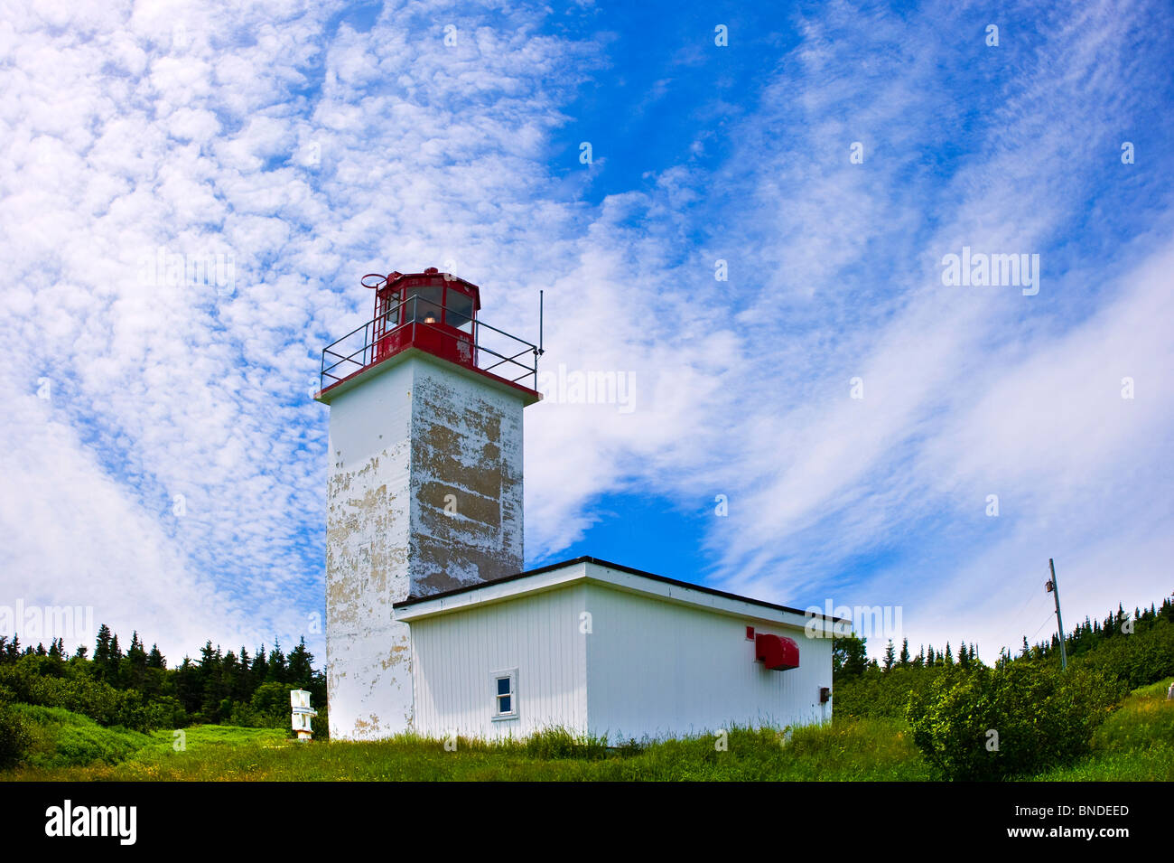 Quaco Lighthouse 10219 Stock Photo - Alamy