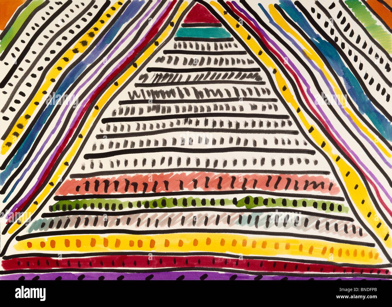 Abstract Number 21, by Diana Ong, (born 1940), Private Collection Stock ...