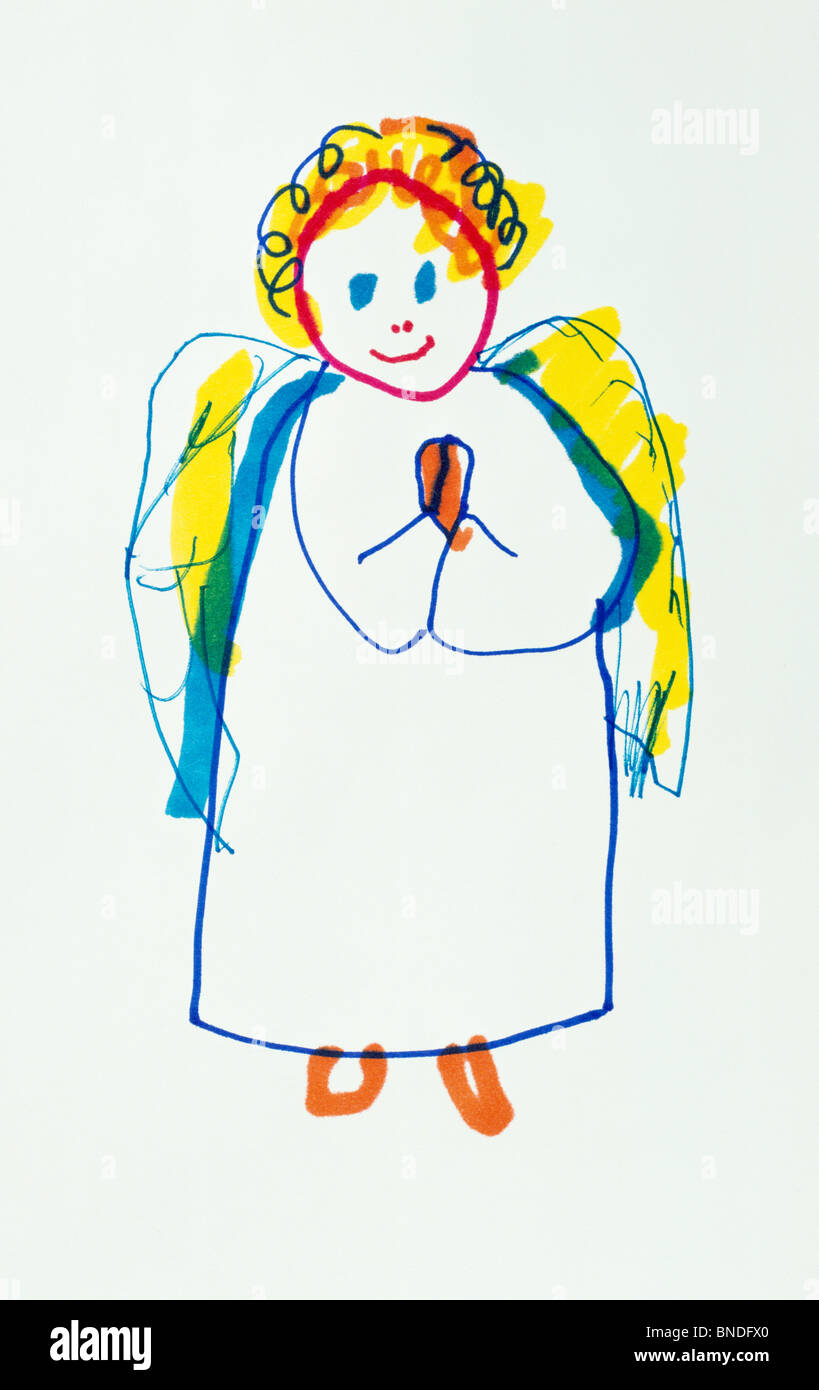 Angel Art for Children Stock Photo - Alamy