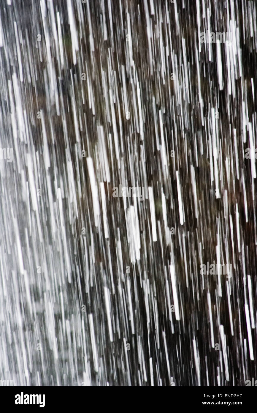 Water falling over a waterfall that looks like rain, Royal National ...