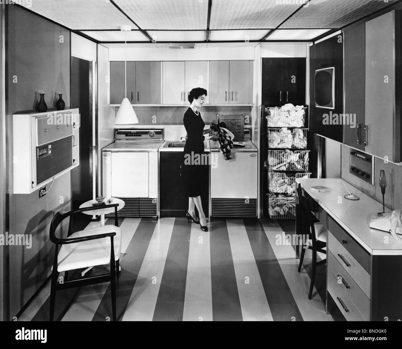 Young woman in shoe Black and White Stock Photos & Images - Alamy