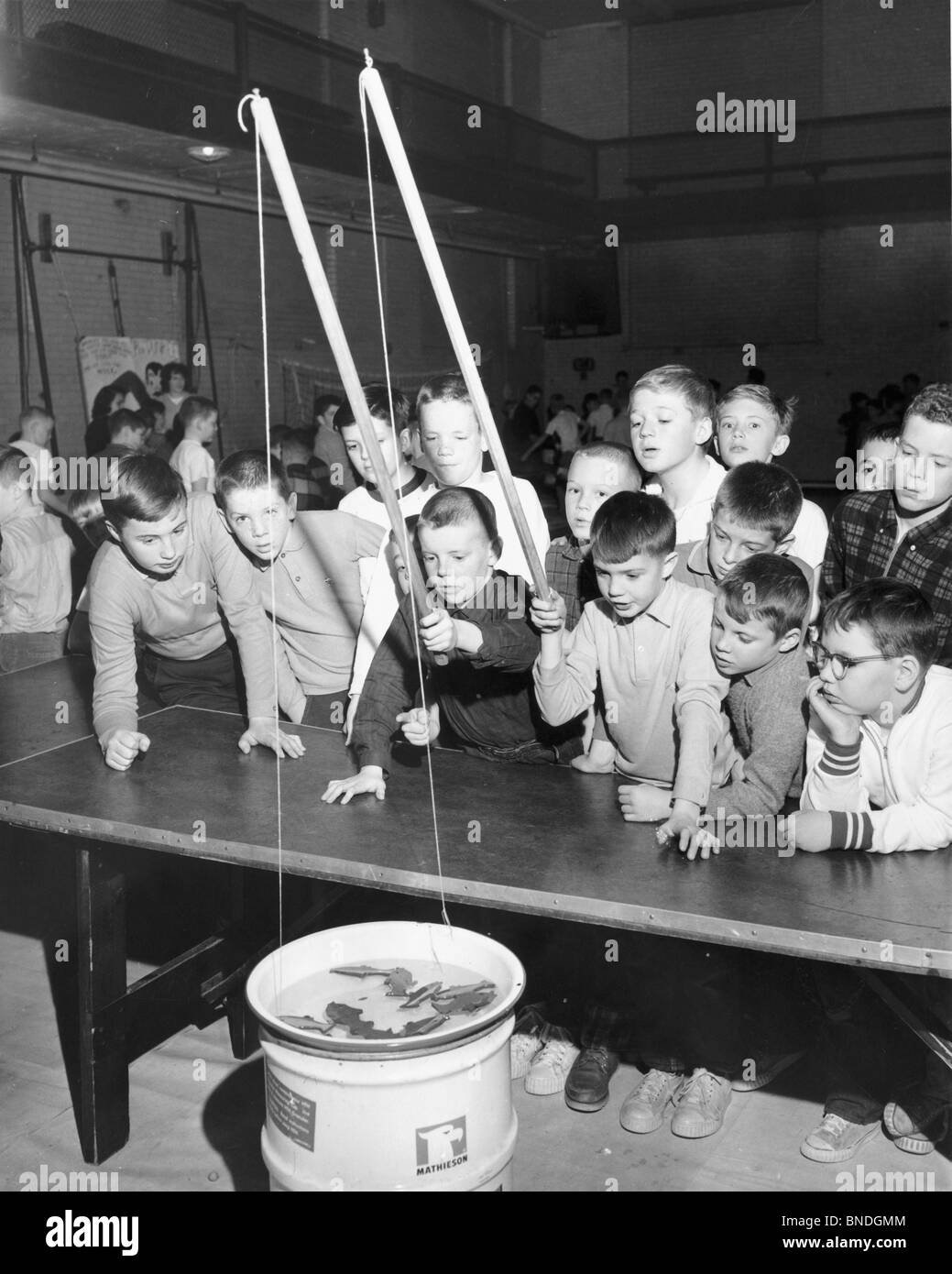 Group activity boys Black and White Stock Photos & Images - Alamy