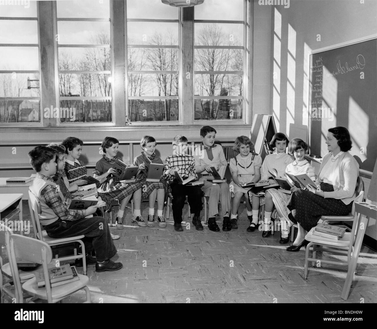Children In School Black And White