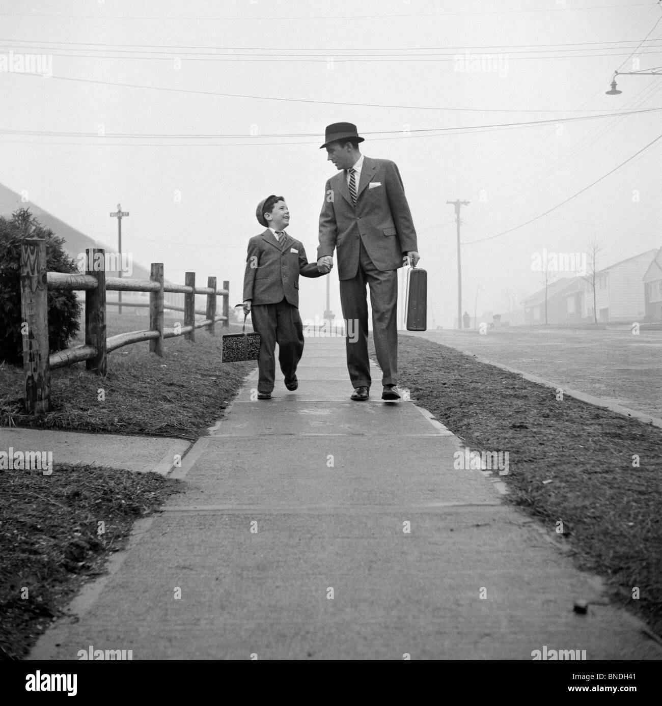 Father son on white Black and White Stock Photos & Images - Alamy