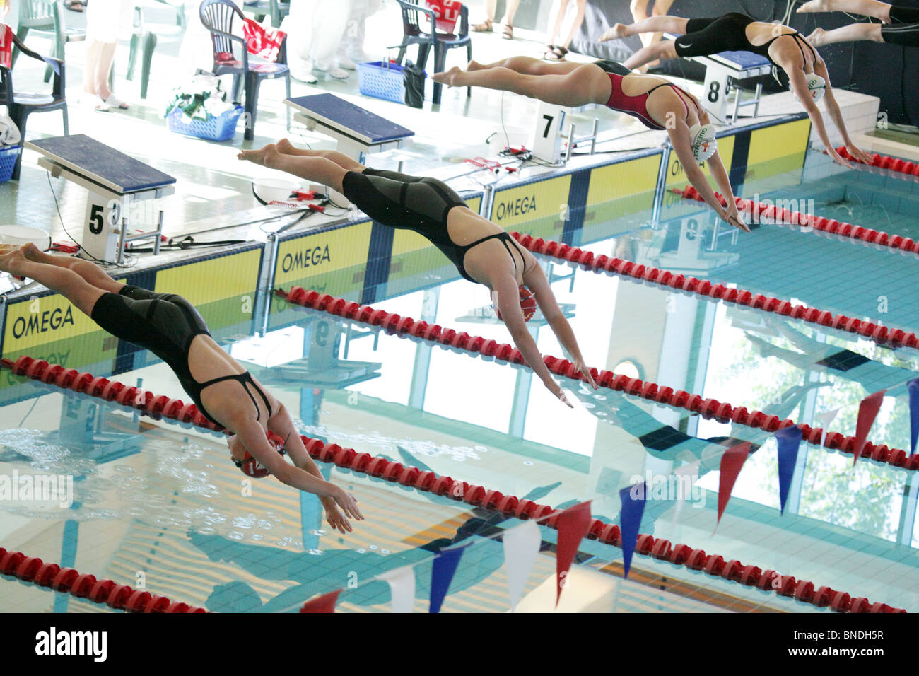 200m women's individual medley final swimming Natwest Island Games 2009 ...