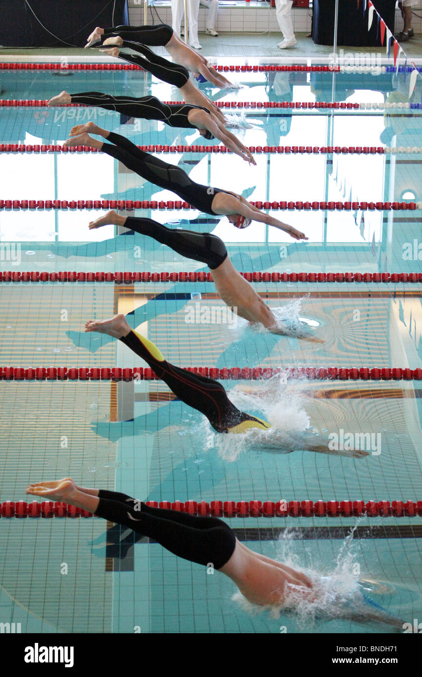 4x50m men freestyle relay final hi-res stock photography and images - Alamy