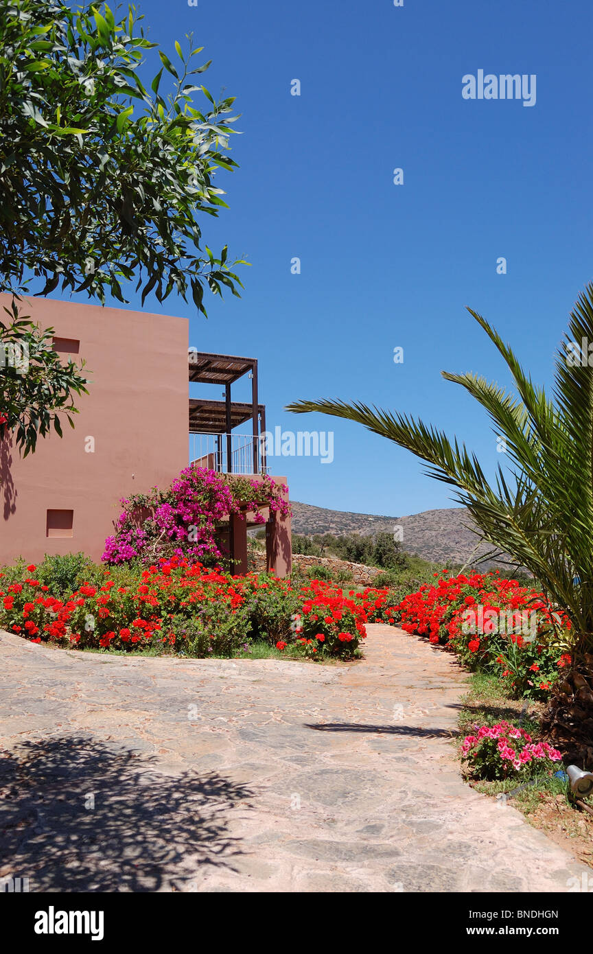 Flower decorated villa hi-res stock photography and images - Alamy