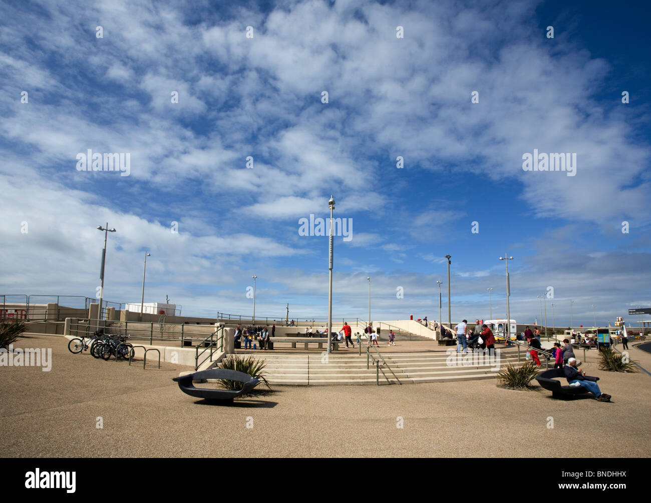 Cleveleys seafront prom promenade hi-res stock photography and images ...