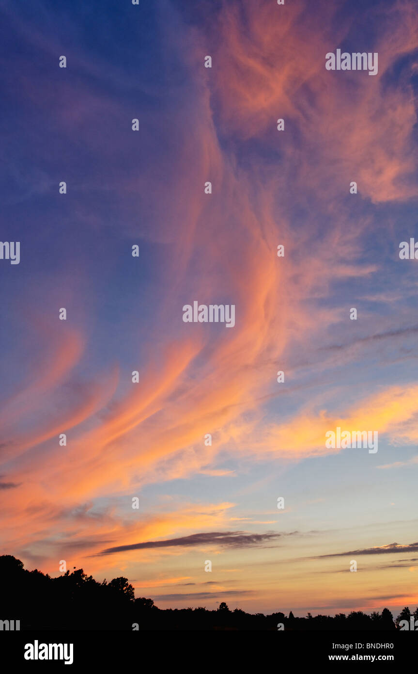 Cirrus clouds at sunset hi-res stock photography and images - Alamy