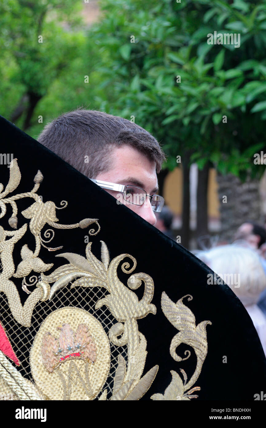 Catholic procession banner hi-res stock photography and images - Alamy