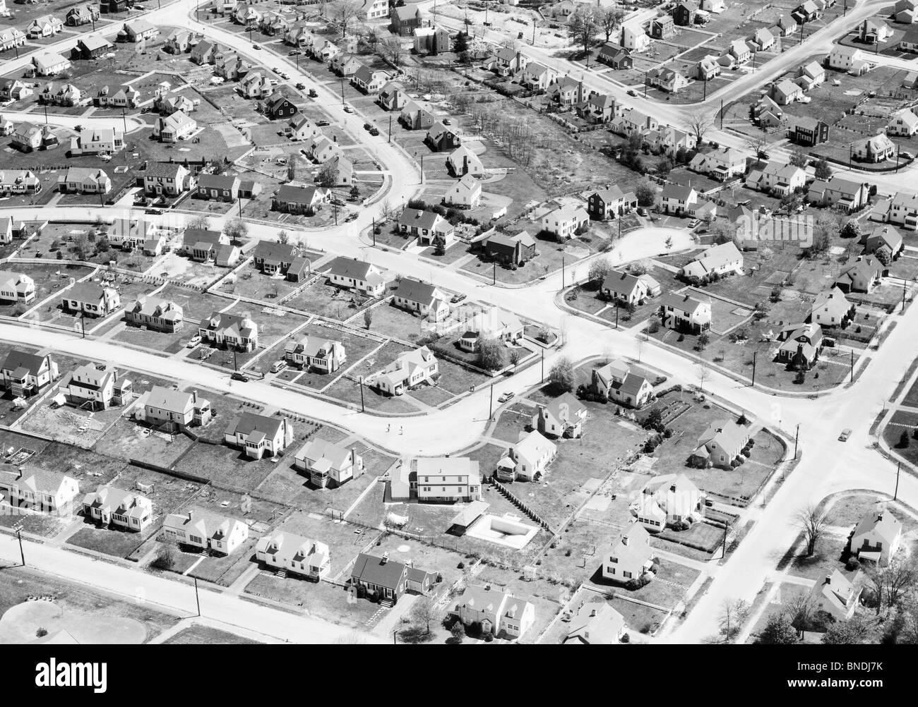 Aerial view of buildings in a city, Waltham, Massachusetts, USA Stock ...