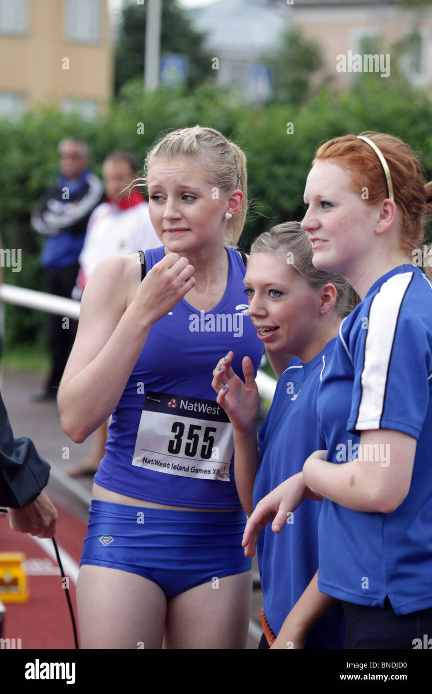 Emma Leask Shetland Islands shock win in the Women's 800m Relay at ...