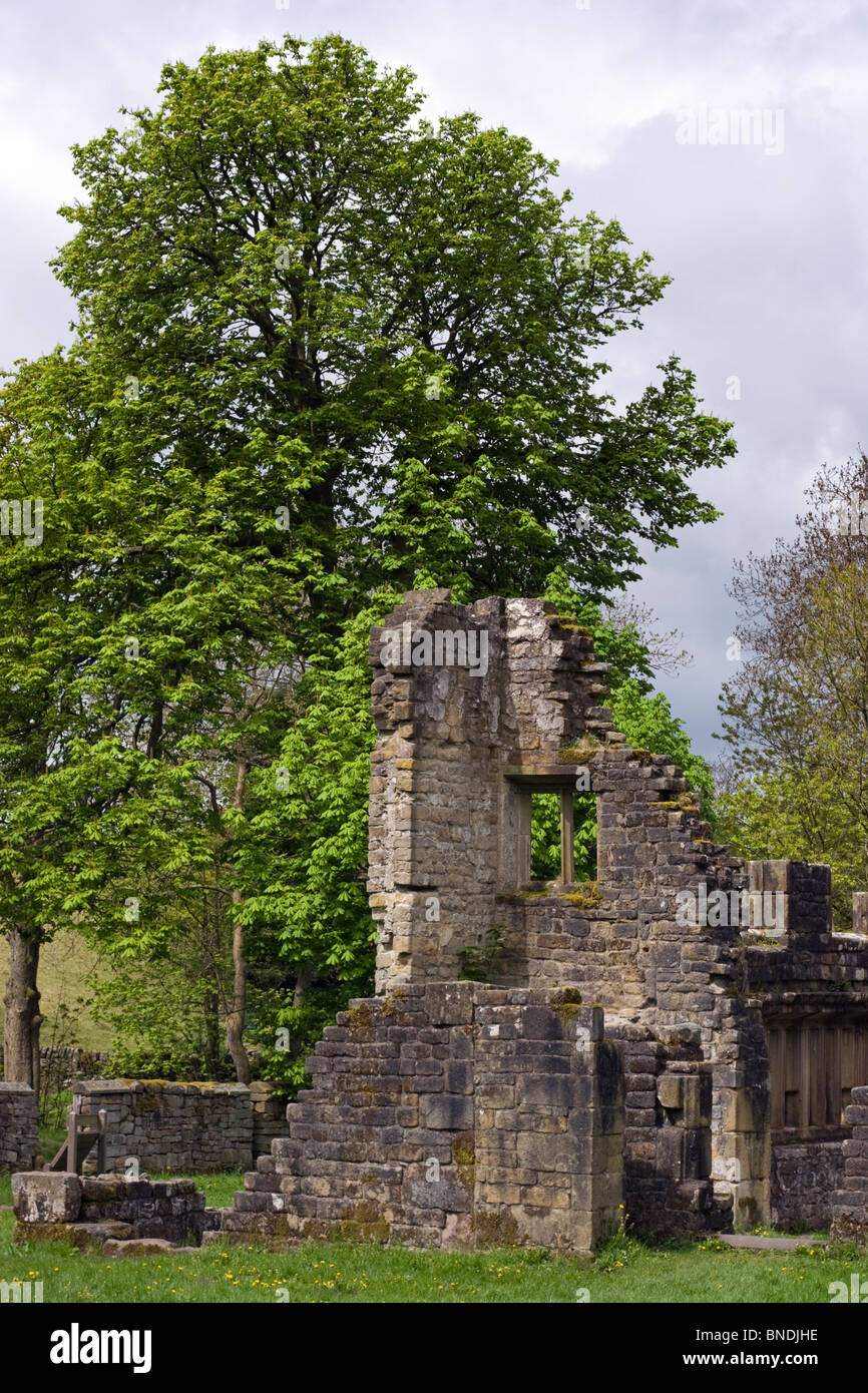 Ruins of Wycoller Hall, Lancashire Stock Photo - Alamy