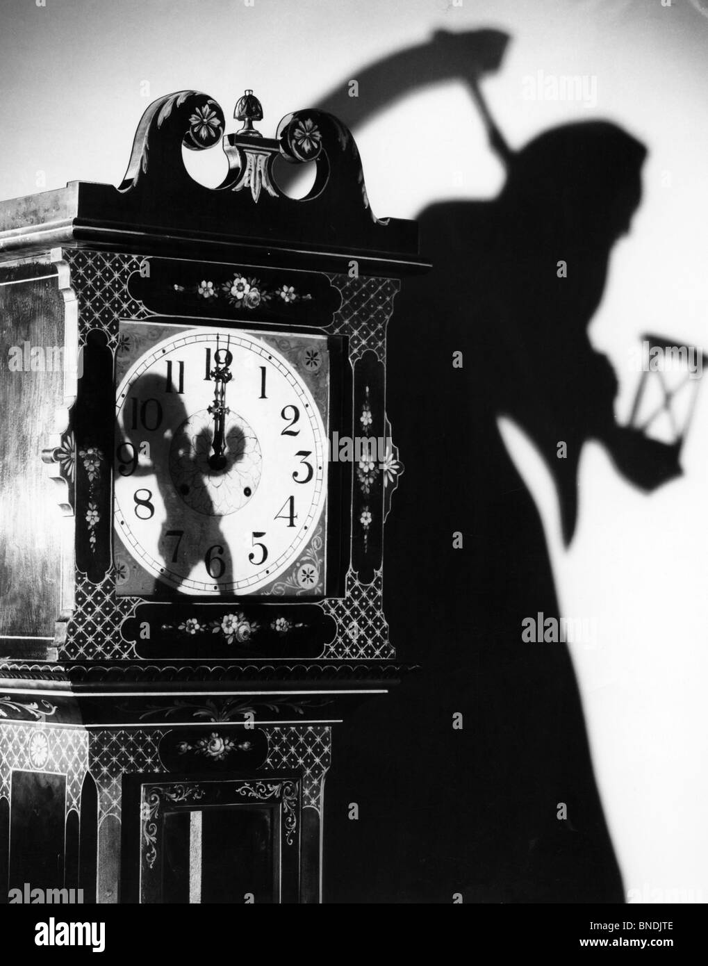 Quarter to clock Black and White Stock Photos & Images - Alamy