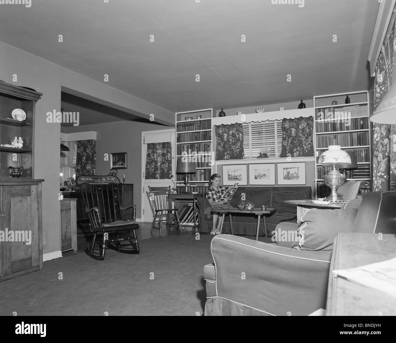 Down couch Black and White Stock Photos & Images - Alamy