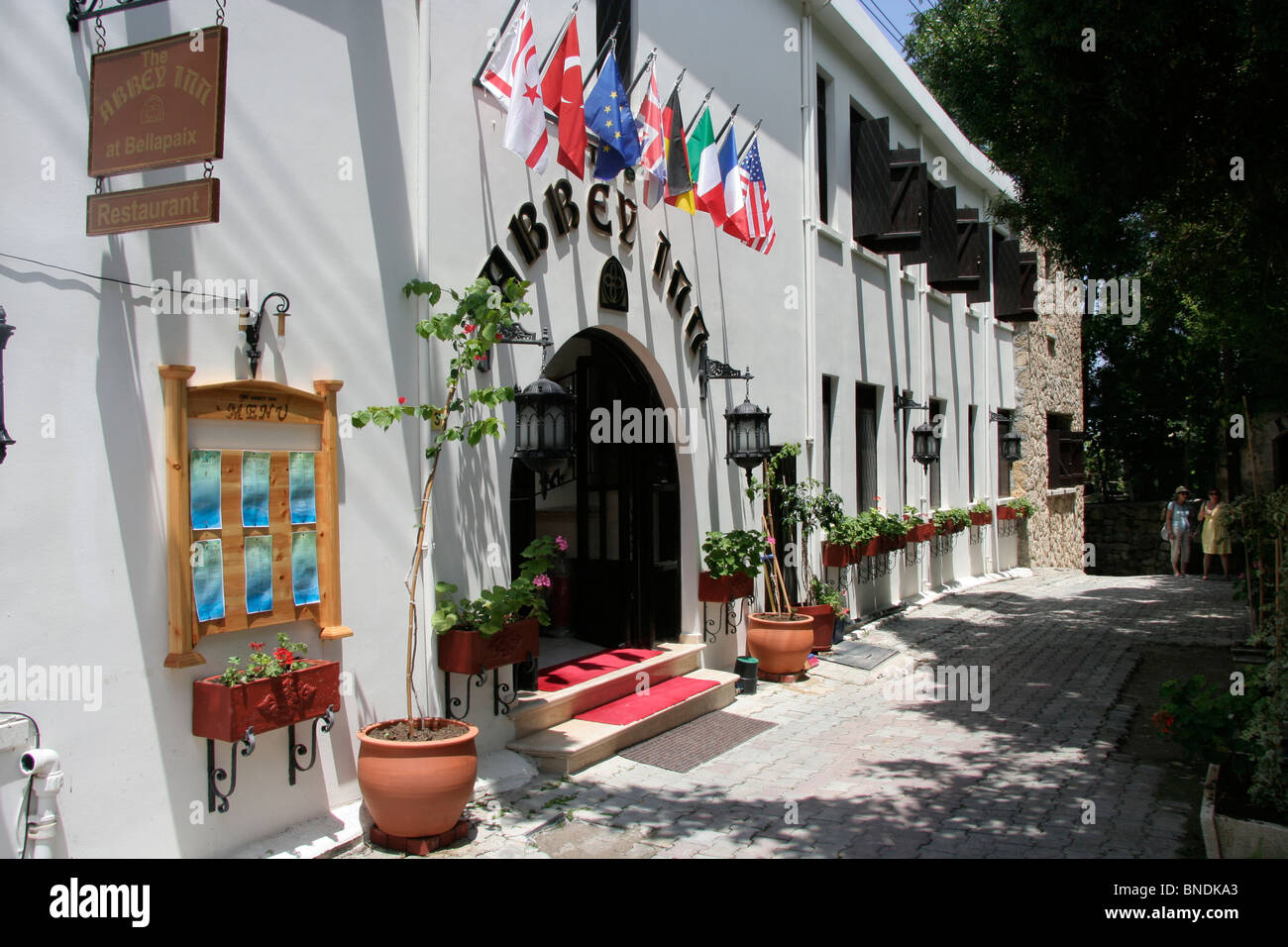 A Restaurant in Bellapais Kyrenia Stock Photo - Alamy