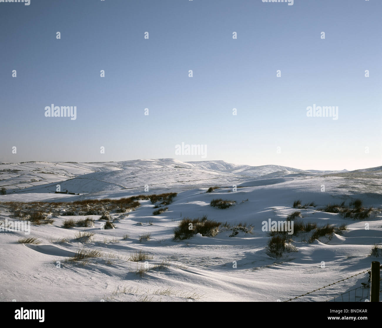 Taxal Edge Pym Chair, Cats Tor and Shining Tor winter from Lyme Handley ...