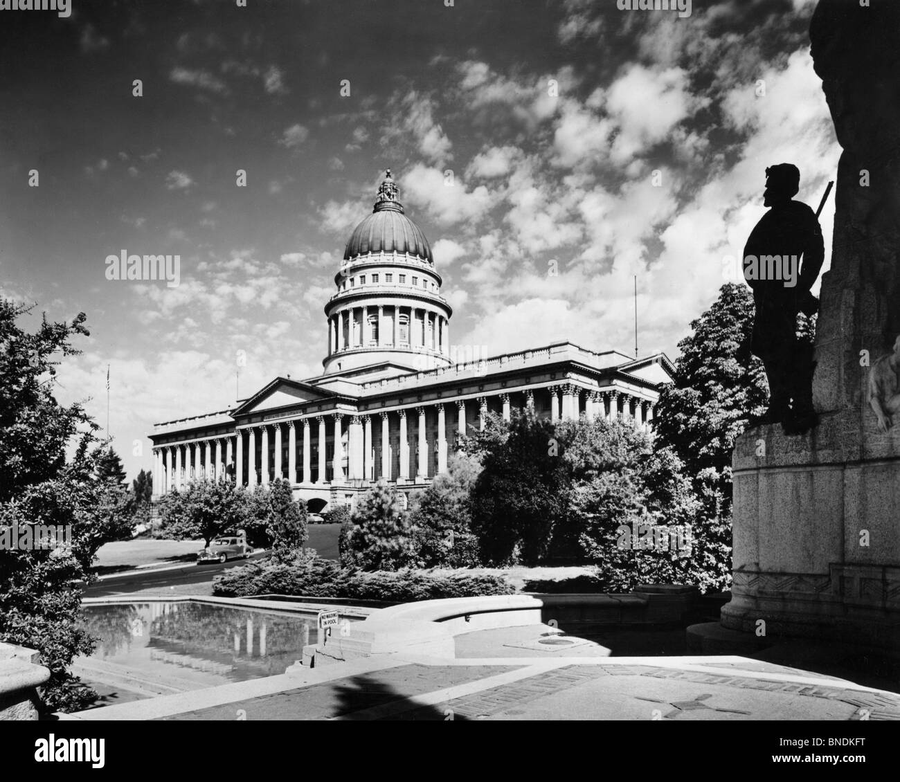 Facade of a government building, State Capitol, Salt Lake City, Utah ...