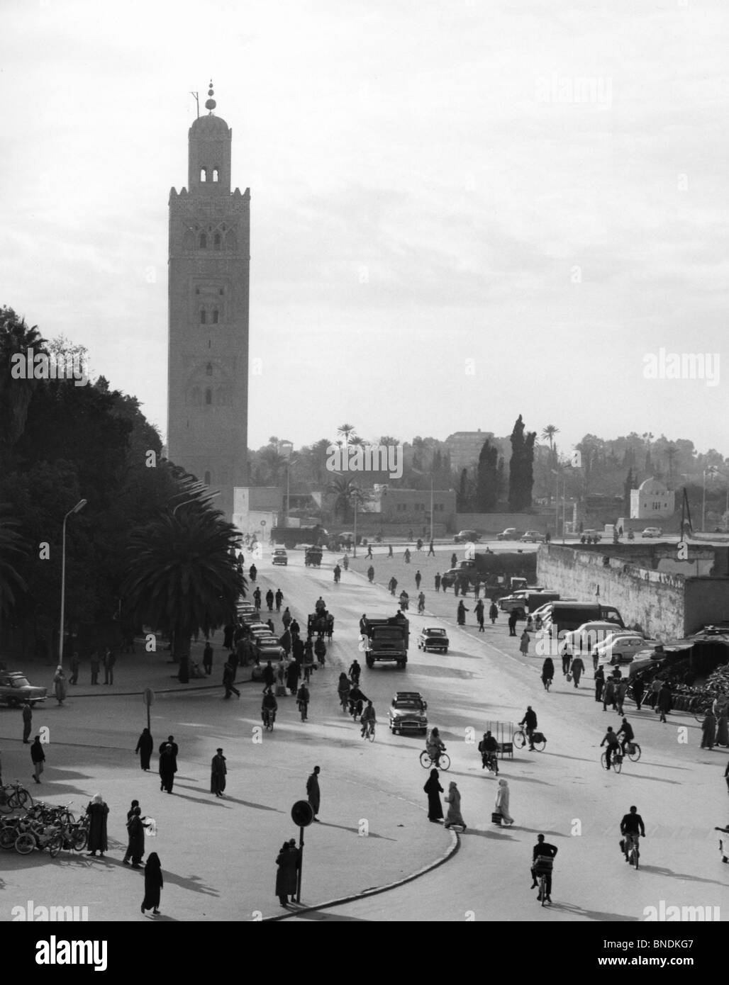 Marrakesh street scene Black and White Stock Photos & Images - Alamy