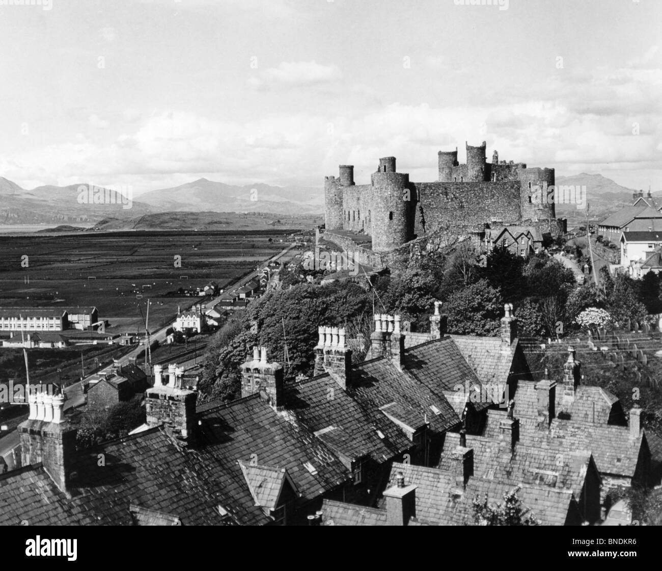 Harlech Castle, Wales Stock Photo - Alamy