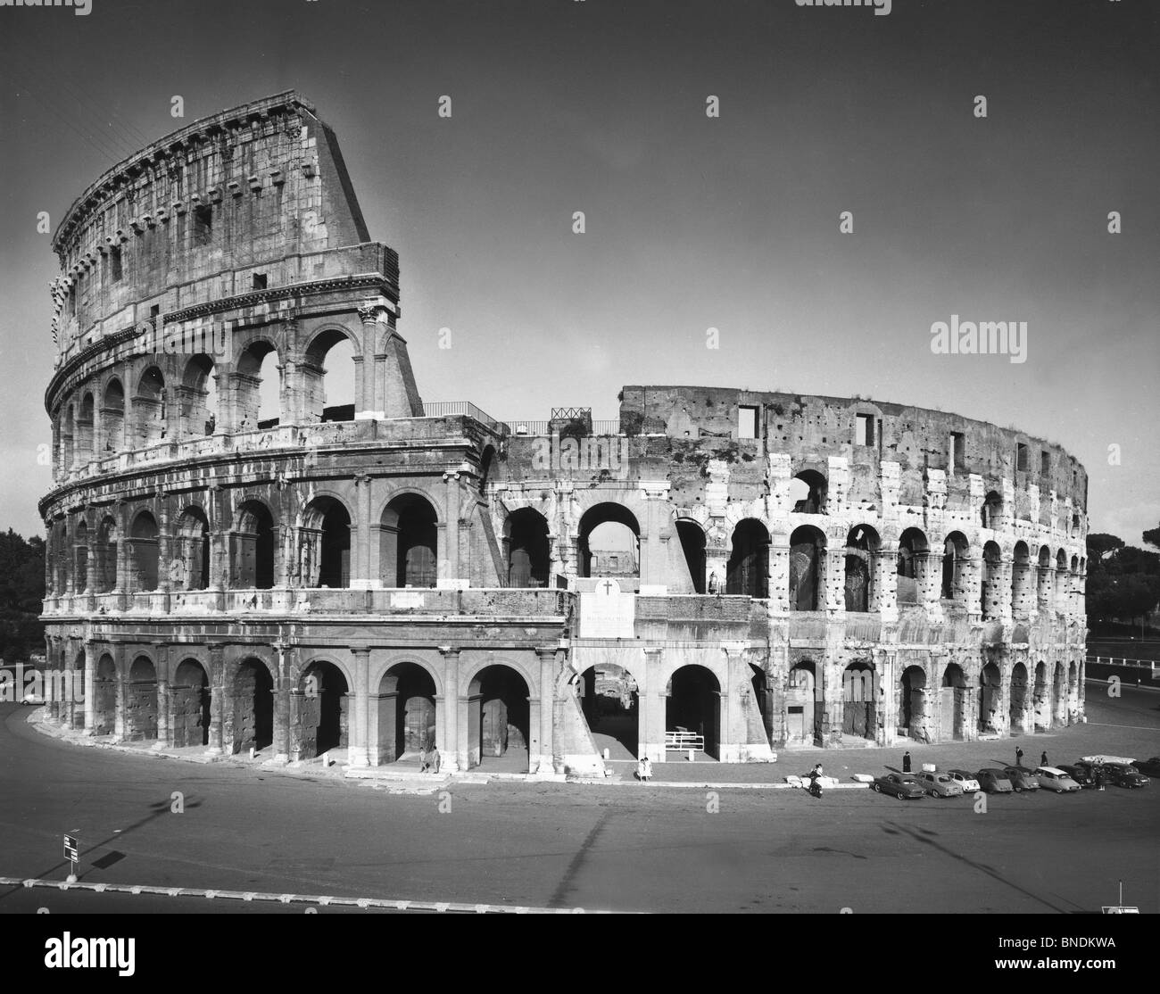 Rome italy view front Black and White Stock Photos & Images - Alamy