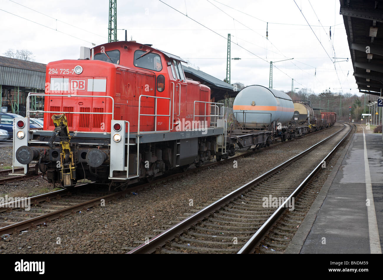 German freight train Stock Photo - Alamy