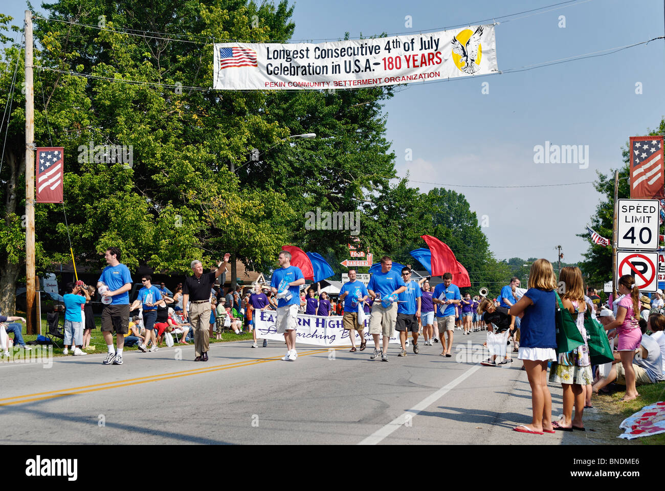 Eastern High School Marching Band in Oldest Continuous Independence Day ...