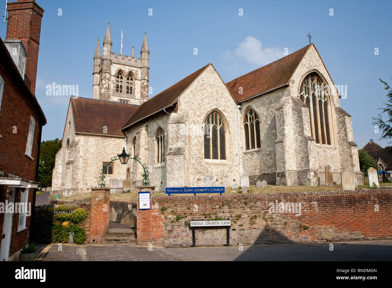 St Andrews Church, Middle Church Lane, Farnham Surrey Stock Photo - Alamy