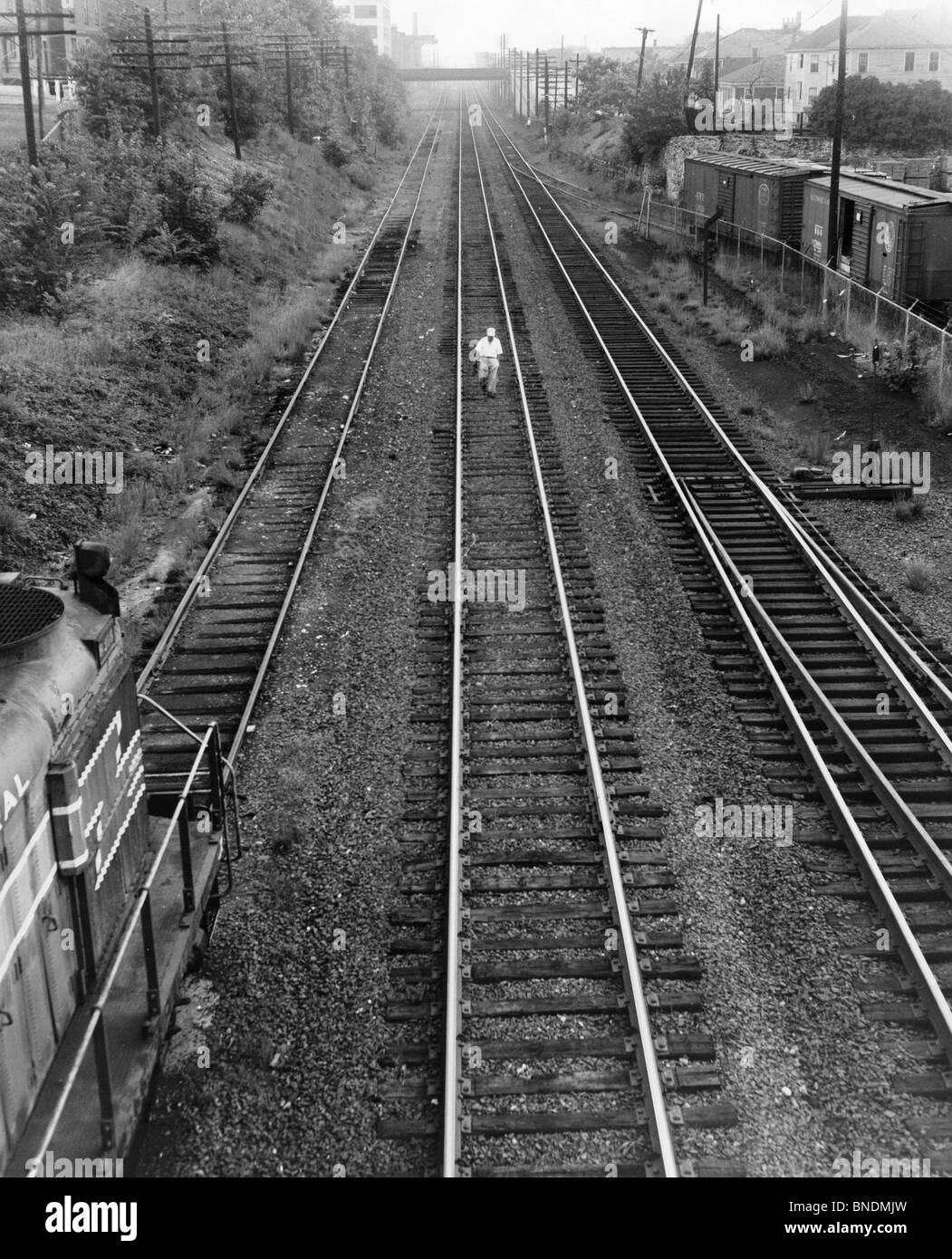 Railroad structure Black and White Stock Photos & Images - Alamy