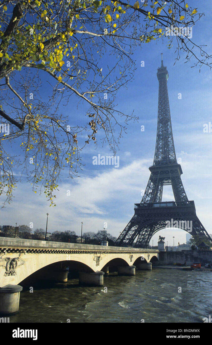 Eiffel Tower and the River Seine, Paris, France Stock Photo - Alamy
