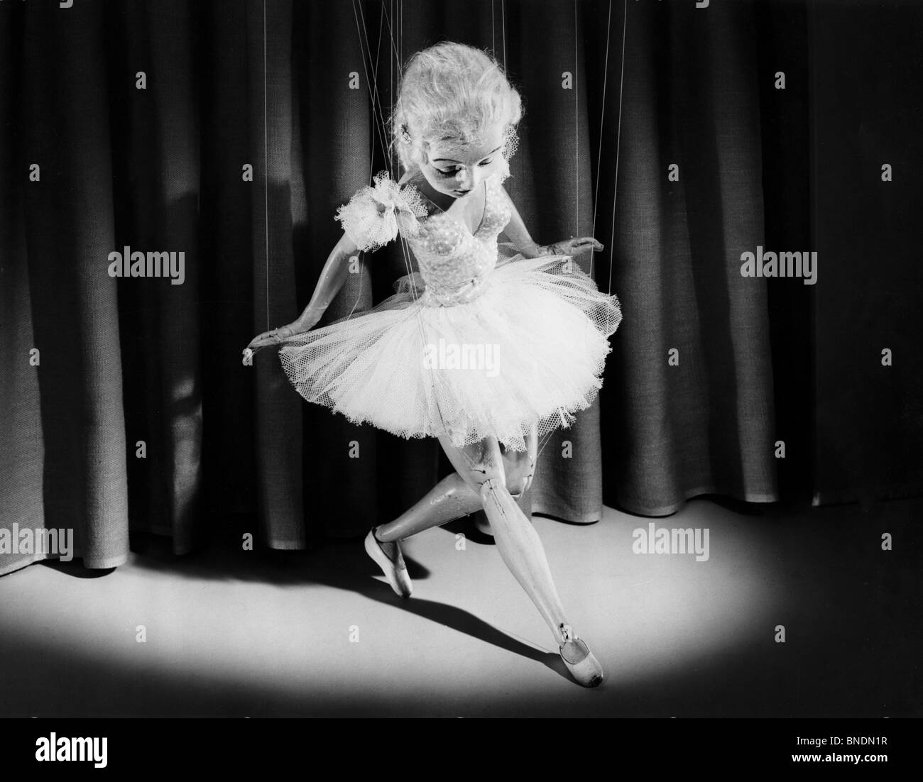 High angle view of a puppet dancing Stock Photo - Alamy