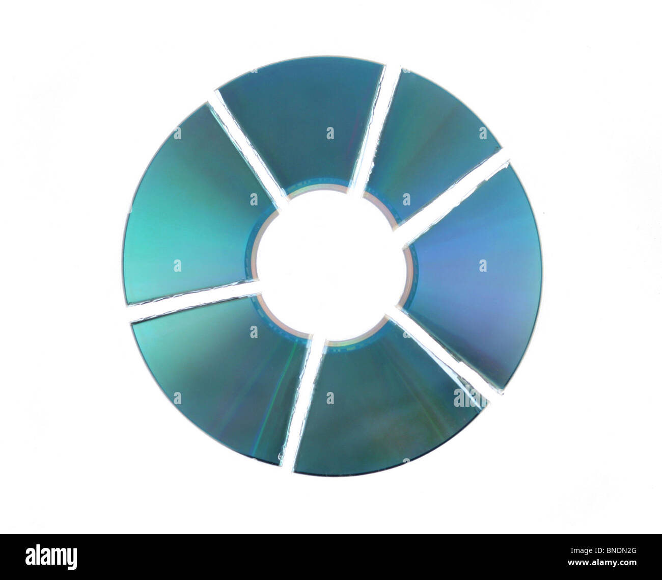 Broken cd isolated on white background Stock Photo - Alamy