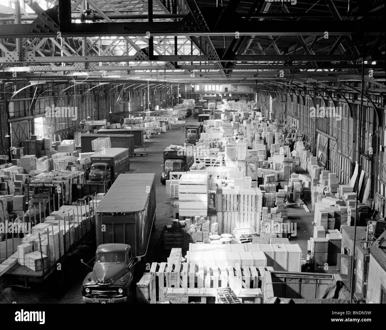 Interior of a warehouse Stock Photo - Alamy