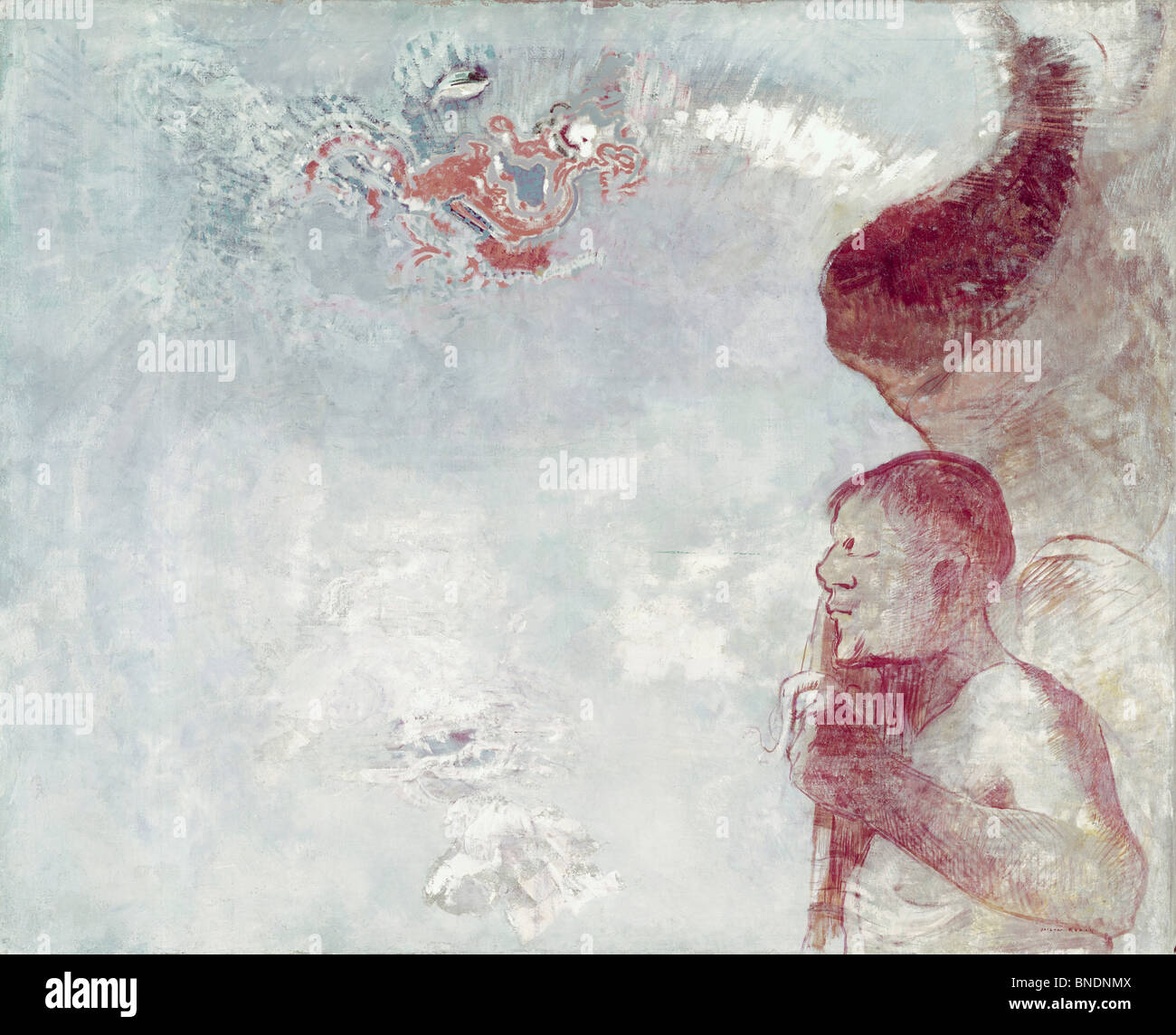 Angel by Odilon Redon, 1840-1916 Stock Photo - Alamy