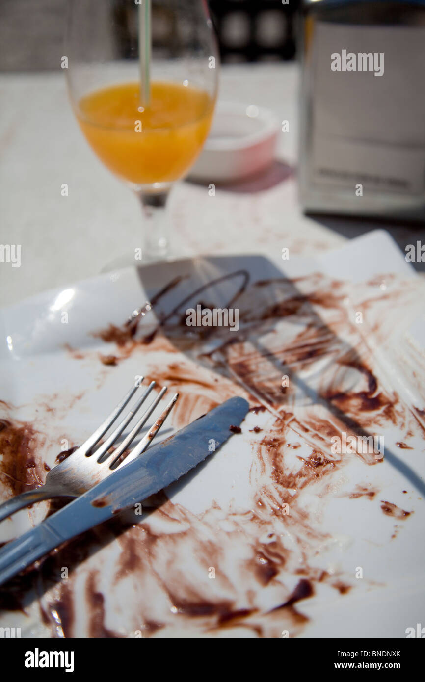 Half finished meal plate hi-res stock photography and images - Alamy