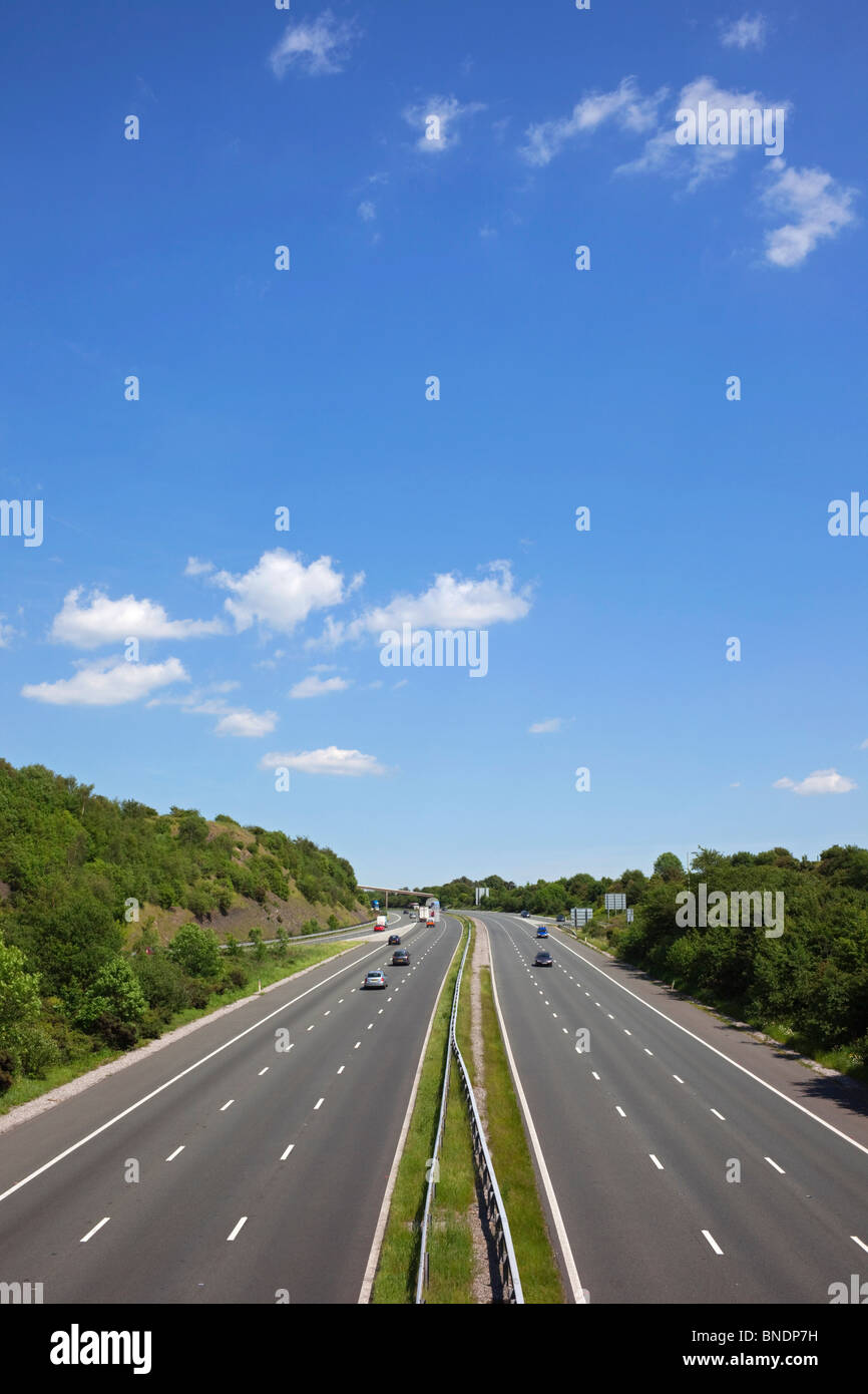 Traffic on a motorway, Wales Stock Photo - Alamy