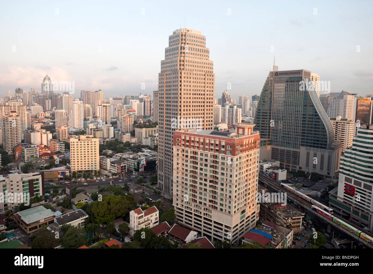 Buildings in a city, Silom, Bangkok, Thailand Stock Photo - Alamy
