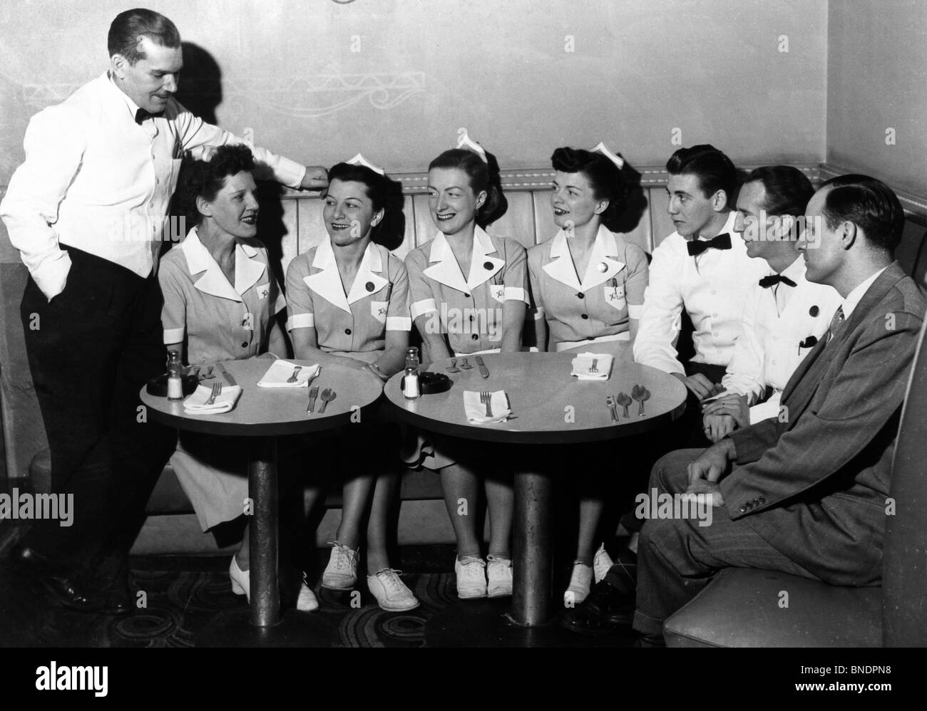 Front side view group Black and White Stock Photos & Images - Alamy