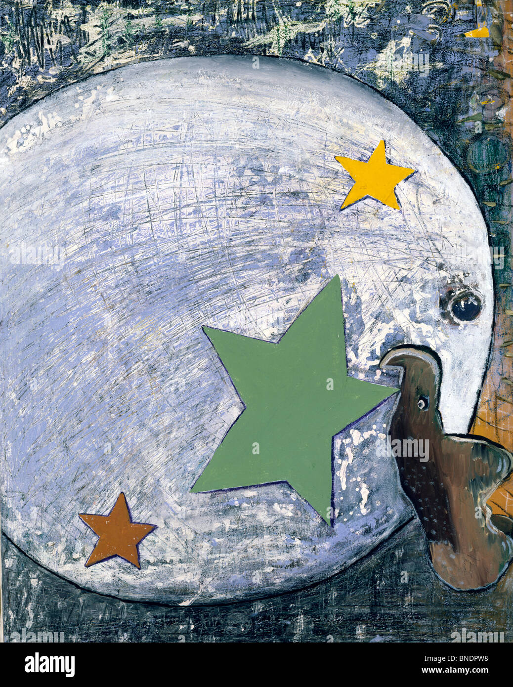 Rhinoceros and Stars Peter Sickles (20th C./American Stock Photo - Alamy