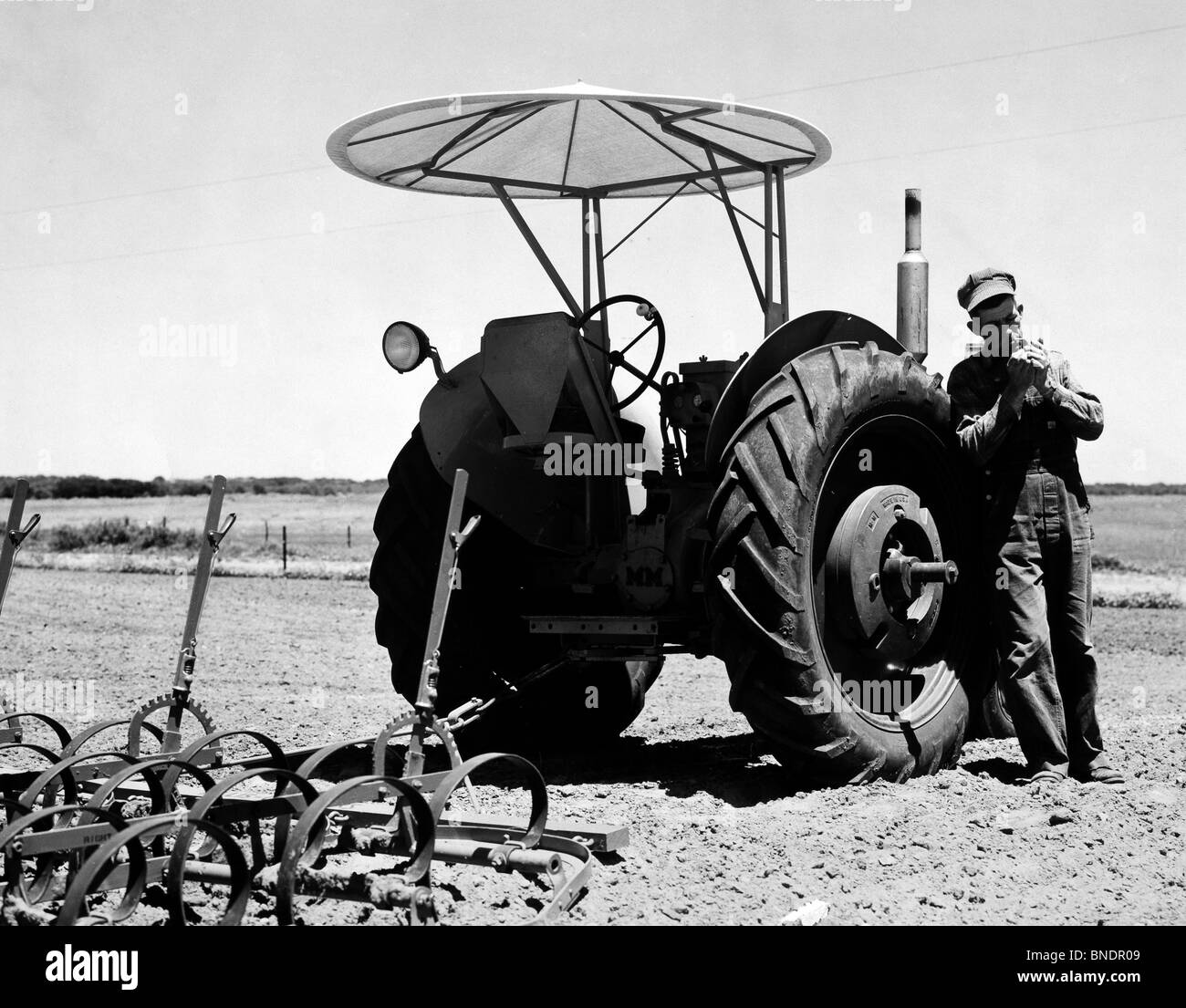 Man one field farmer Black and White Stock Photos & Images - Alamy