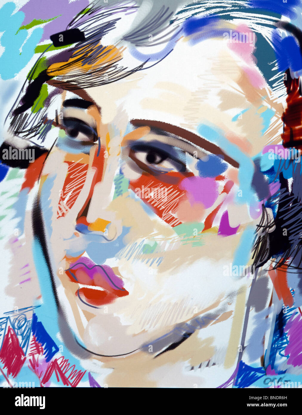 Susan Diana Ong (b.1940 Chinese-American) Computer graphics Stock Photo ...