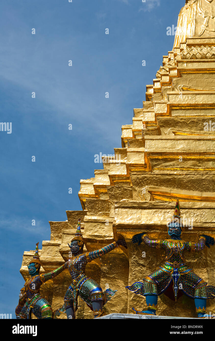 Golden temple inside Royal Palace, Wat Phra Keaw, Bangkok, Thailand ...