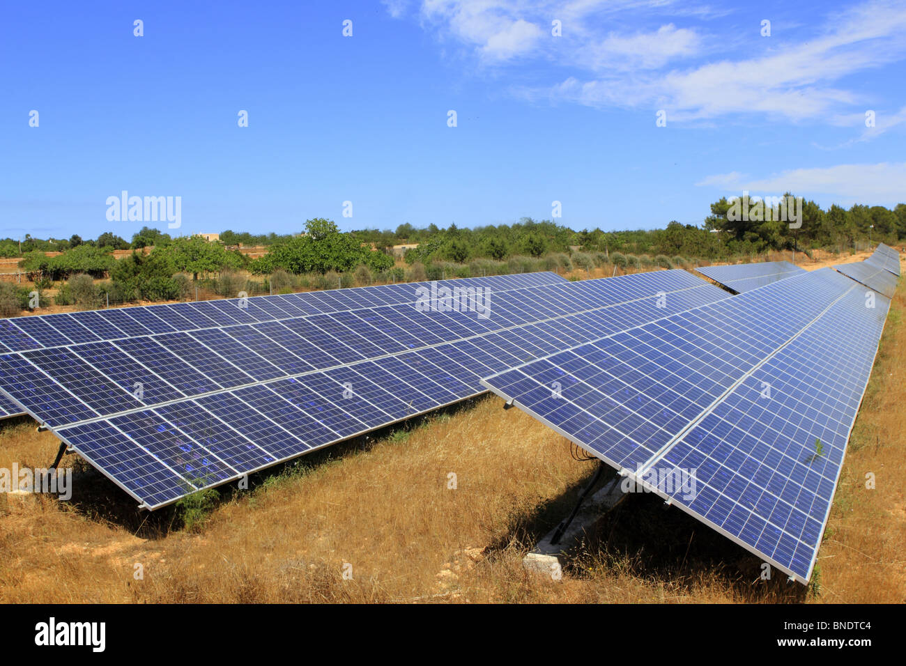 Solar plates green energy perspective ecology electric supply Stock ...