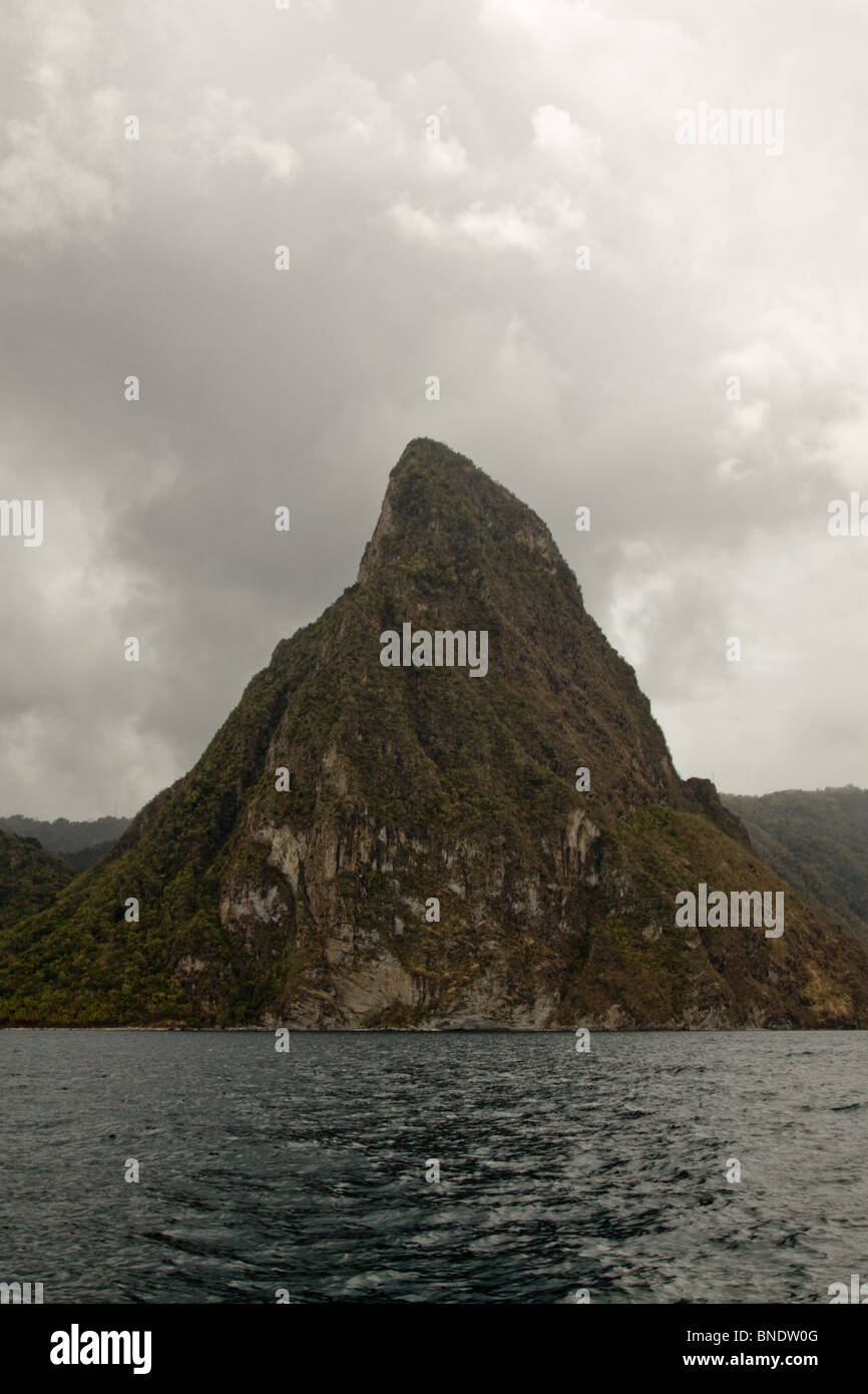 Pitons view hi-res stock photography and images - Alamy