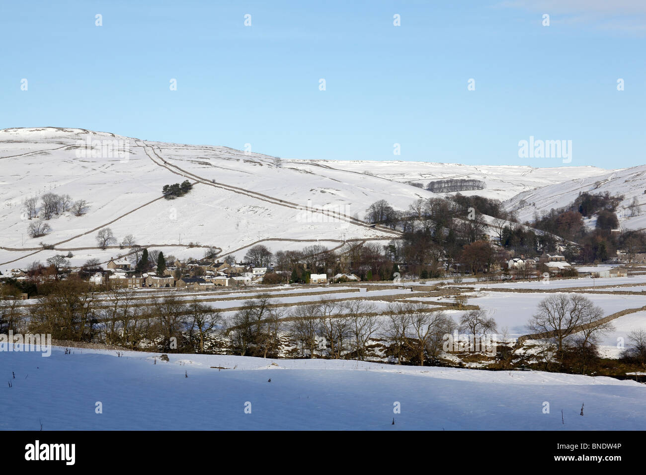 Snow, Kettlewell area, Yorkshire Dales, Jan 2010 Stock Photo - Alamy